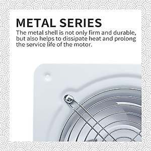 SoulVolve Solar Panel Exhaust Fan, Ventilation Extractor with Anti-backflow Check Valve Chain Switch,10W 16Ft Cable for Greenhouses, Pet Houses, Small Chicken Coops, Sheds, Window Exhaust