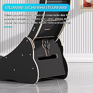 Cat Wheel Exerciser for Indoor Cats, Diameter 43.3" 45.27" H Large Cat Exercise Wheel Indoor with Locking Mechanism, cat Wheel Ultra-Quiet Running Protect Spine,Reduce Vet Bills Perfect for Big Cats