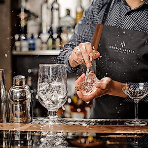 Hovico 2Pcs 6.2 Inch Ice Picks with Cover for Kitchen, Bars, Bartender,Picnics, Camping, And Restaurant, Stainless Steel Ice Pick Tool for Separate The Ice Cube (Ebony)