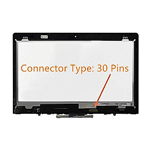 14" FHD 1920X1080 LCD Panel IPS LED Touch Screen Display with Bezel Frame and Touch Control Board Assembly for Lenovo Thinkpad FRU: 01EN117