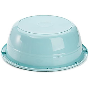 Peohud 8 Pack Plastic Wash Basin, 5 Quart Stackable Dish Pan, Round Vegetable Fruit Wash Pan Dish Tub for Home Kitchen Camping Outdoor Indoor, 12 Inch