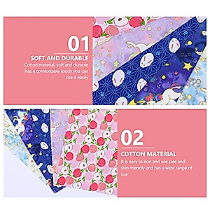 BESPORTBLE Quilting Fabric 10 Sheets Cotton Fabric Japanese Style Floral Patchwork Craft Cloth Quilting Sewing Fabric Sheets for DIY Scrapbooking Bag Purse Making Supplies Floral Bedsheets