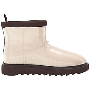 Koolaburra by UGG Women's KOOLA Clear Mini Fashion Boot, Chocolate Brown/Natural, 11