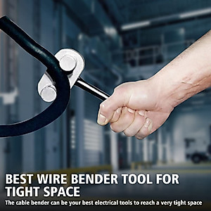 SAINTAGO Wire Bender Tool, Wire Bender, Cable Bender Electrical for Tight Places, Knuckle Bender Saving Cable Bender 500MCM Electrical Tools(77455)