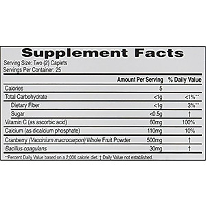 AZO Cranberry for Healthy Urinary Tract with Immune Boosting Probiotic & Vitamin C - 50 Tab