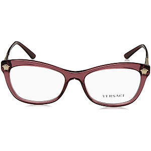 Versace VE 3224-5209 Eyeglasses,Transparent Violet w/Demo Lens, 54mm