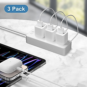 ROMITAZ iPhone Charger 3-Pack Fast Phone Charger USB Fast Cable Compatible with iPhone 14/14 Plus/14 Pro/14 Pro Max/13/13Pro/12/12 Pro/11/11Pro/XS/Max/XR/X/8,iPad