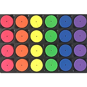 Cloning Collars 2 Inch, 2 Neoprene Inserts for Net Pots and Cloning Machines, Color-Mixed (192 Pack)