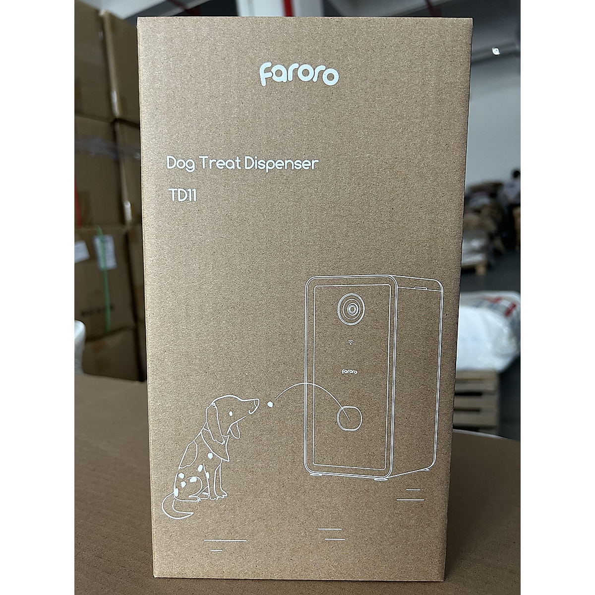 faroro Dog Camera with Treat Dispenser, 2.4G WiFi Pet Camera with Two Way Audio and 1080P Full HD Night Vision for Treat Tossing and Monitoring Your Pet Remotely