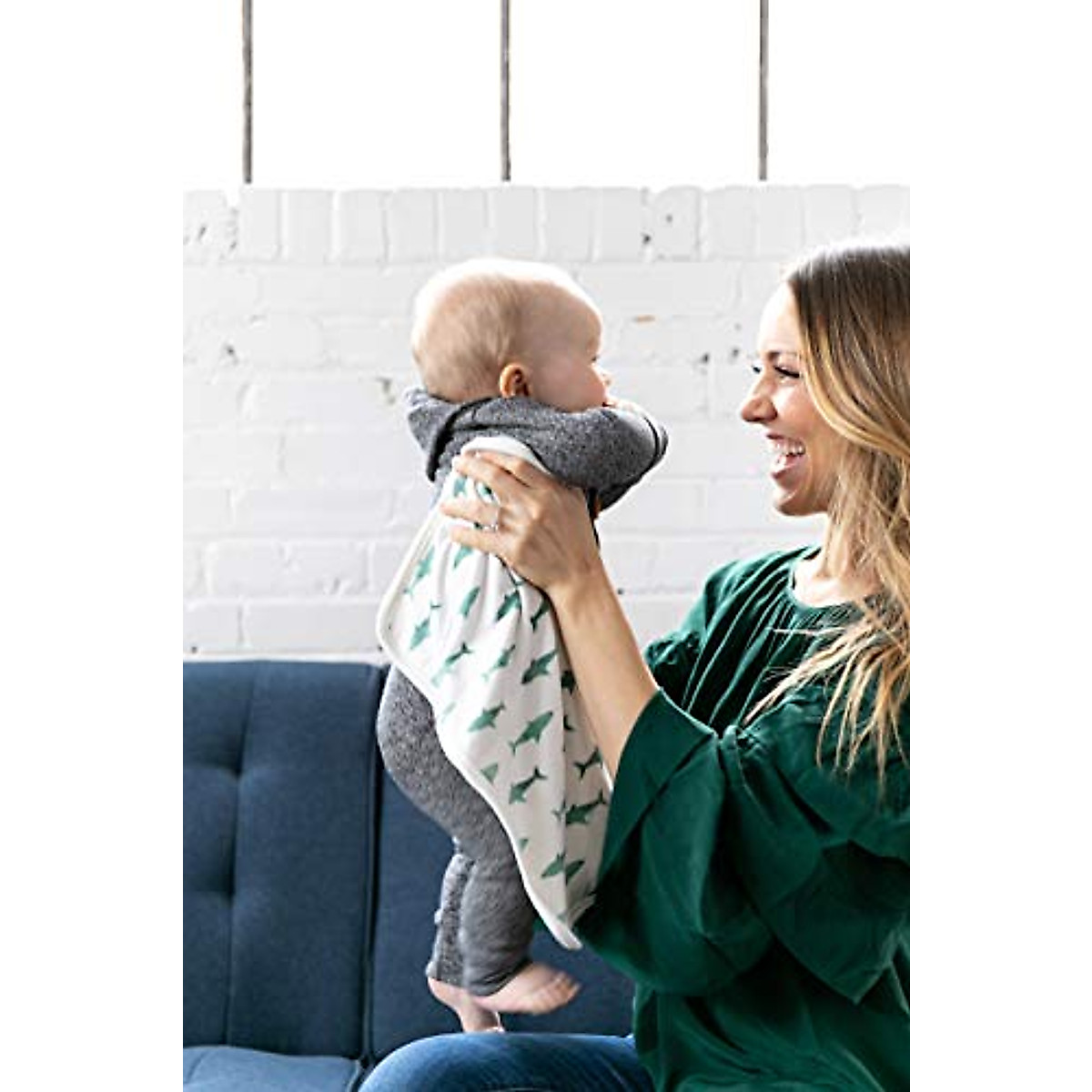 Copper Pearl 3-Layer Knit Security Blanket Set Sized 16" x 16" 2-Pack Pacific