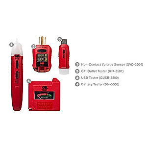 Gardner Bender GK-5 Household Tester Electrical Test Kit, Red