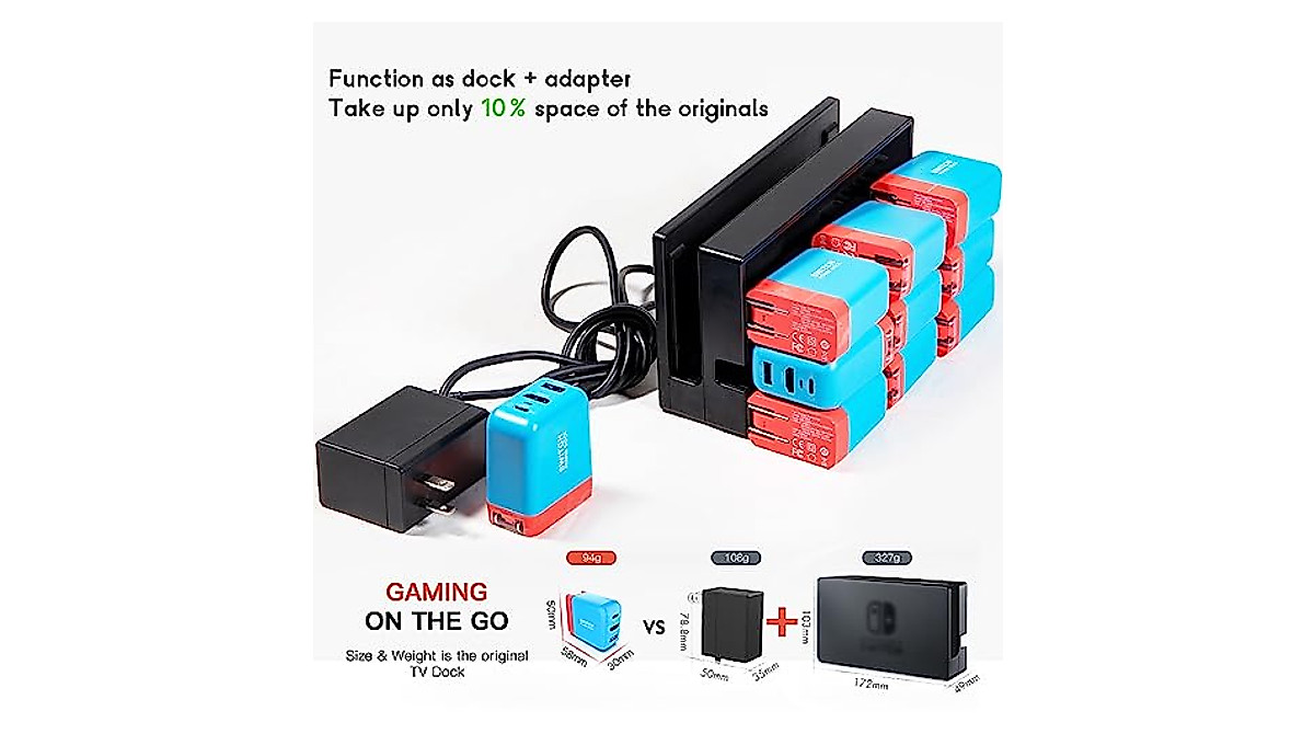 Mirabox Portable Switch Dock - Fast Charging & 4K Output