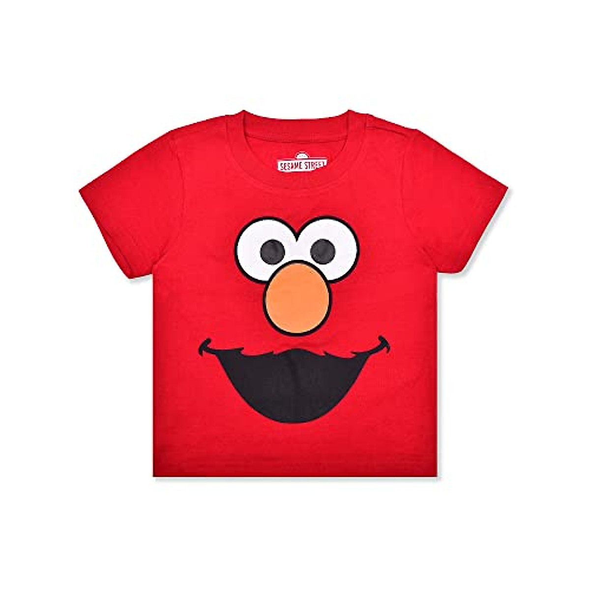 Sesame Street Boys’ Tee and Short Set for Infant and Toddler – Red/Blue