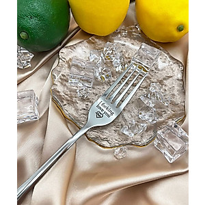 I Forking Love You Fork Gifts for Him Her Anniversary Christmas Gifts for Boyfriend Girlfriend Birthday Gifts for Husband Wife Dessert Dinner Forks for Hubby Wifey