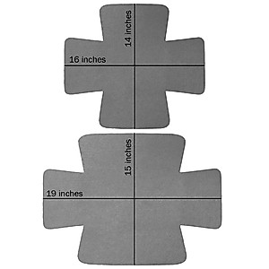 Evelots Bakeware/Cookware Scratch Protectors-Pots/Pan/Dish Dividers -Set of 6 - Two Large Sizes-Extra Thick Felt - Prevent Chips and Cracks When Stacking