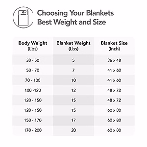 Deconovo Weighted Blanket 100% Cotton Heavy Blanket Filled with Glass Beads (60 x 80 inch | 15 lbs)