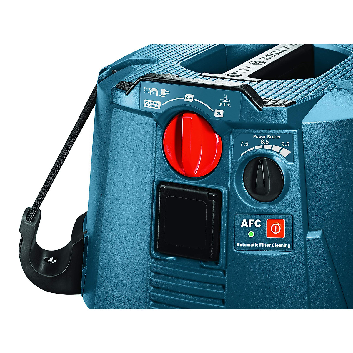 BOSCH 9 Gallon Dust Extractor with Auto Filter Clean and HEPA Filter VAC090AH, Portable