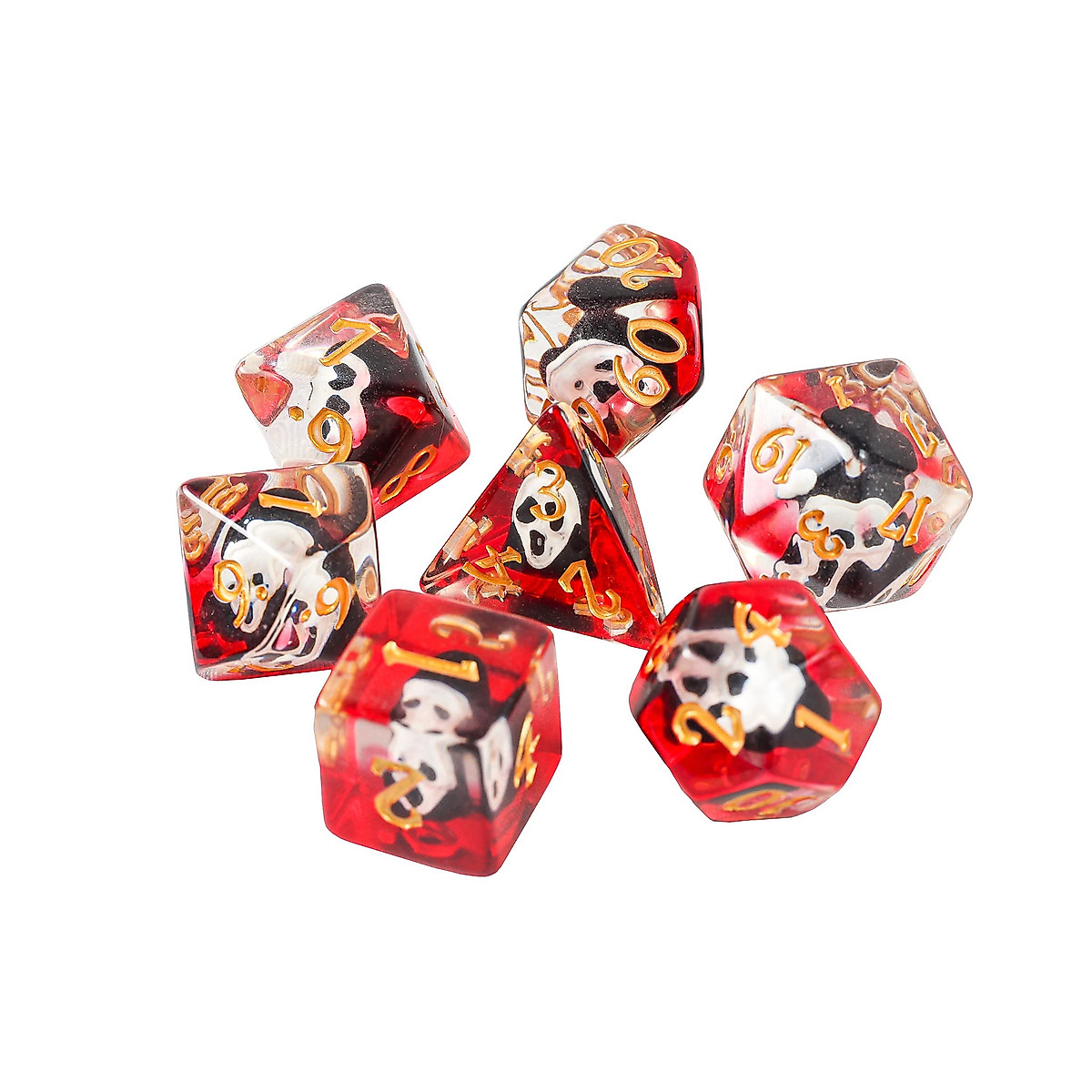 3DEGOS Horror Boogeyman of Evil DND Dice Set for Dungeons and Dragons Gifts, D&D, D and D, Pathfinder, Accessories, D20, Polyhedral, Resin Dice, Metal, Dice Tray, Tower, Bag, Box