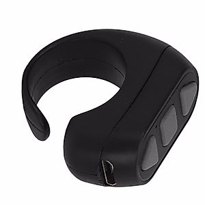 Remote App Page Turner, Ergonomic Cell Phone Remote ABS for Watching TV (Black)