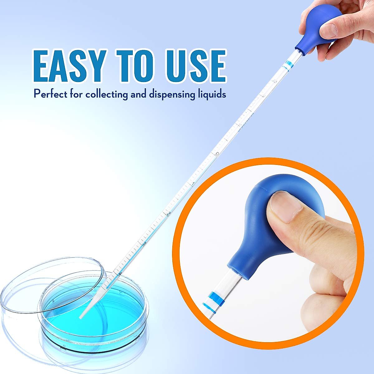 5Pcs Pipette Rubber Bulb Dropper Rubber Caps Laboratory Suction Ball,Pear Shaped Fit for 1ml 3ml 5ml 10ml 15ml 20ml Pipettor