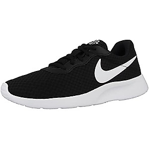 Nike Womens Tanjun Black/White-Barely Volt-Black 7.5