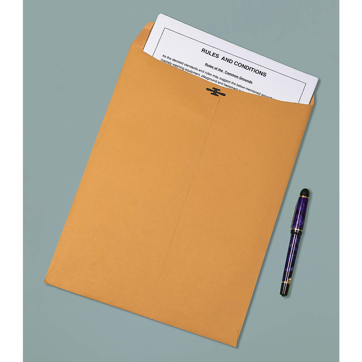 Clasp Envelopes - 9x12 – Brown Kraft Catalog Envelopes with Clasp Closure & Gummed Seal – 28lb Heavyweight Paper Envelopes for Home, Office, Business, Legal or School Pack- 9 x 12 Inch 15 Pack