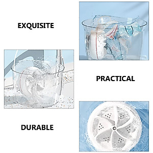 DOITOOL Mini Washing Machine Portable USB Washer Travel Clothes Washer Rechargeable Washing Machine for Business Trip College Rooms (30w)