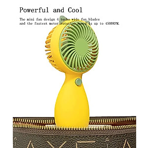 Aheadife Handheld Mini Fan,Portable USB Rechargeable Fan,Small Personal Fan Pocket Desktop Table Quiet Hand Fan with Strong