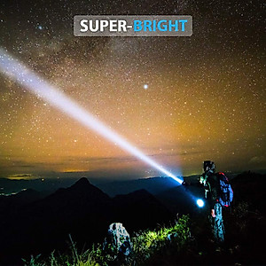 iToncs Rechargeable Flashlight, Pocket-Sized Torch with Super Bright 1200 Lumens T6 LED, Water Resistant, Zoomable, LED Tactical Flashlights with Clip, 4 Modes for Camping Hiking and Emergency(2 Pack)