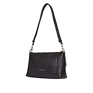 Rebecca Minkoff womens Darren Top Zip Crossbody, Black, One Size US