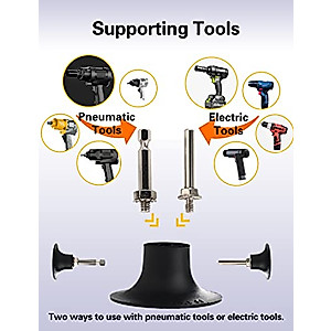 TSOAPX 62 PCS Sanding Disc Set, 2 inch Roll Lock Quick Change Sanding Discs with 1/4" Holders, Die Grinder Surface Conditioning Prep Strip Grind Polish Finish Burr Rust Paint Removal