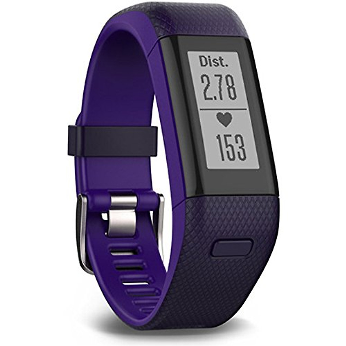 Garmin Vivosmart HR+ Activity Tracker Regular Fit, Imperial Purple (010-N1955-37) - (Renewed)