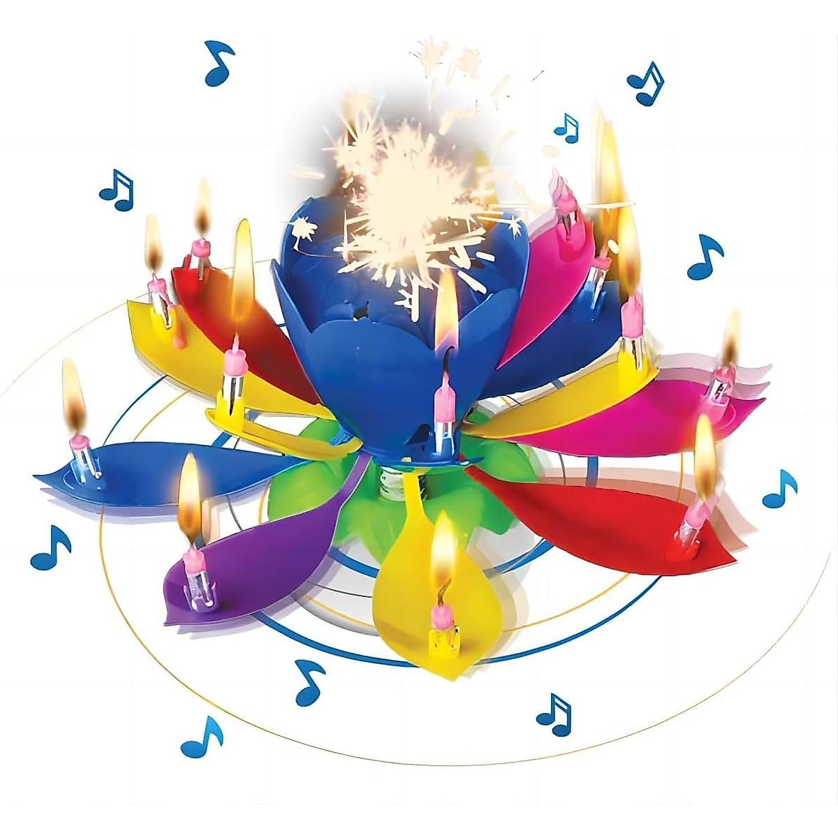 Generic Birthday Party Long Thin Cake Candles Metallic Birthday Candles in Holders for Birthday Cakes Decorations, Champagne Gold by Lucky Party DC01, Generic121