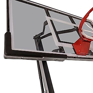 Silverback Ghost Basketball Goal with 60-Inch Tinted Tempered Glass Backboard