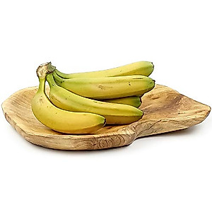 EWEIGEER Wood Fruit Snack Dish Hand-Carved Candy Dish Natural Handmade Wooden Serving Tray Wood Root Carved Dish Fruit Bowl 12.5"