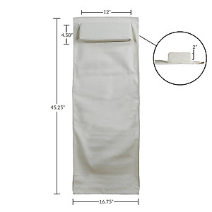 Casual Home Folding Fully-Assembled Adjustable Solid Wood Sling Patio Outdoor Chair, Natural Frame/Natural Canvs (New)