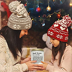 Sister Gifts for Sister, Friend Gifts for Women Friends Friendship Birthday Gifts for Women Christmas Gifts Soul Sisters Gifts from Sister Funny Lavender Scented Candles