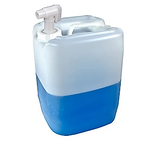 PowGrow Plastic Faucet Spigot Drum Faucet, White Flow 3/4 Faucet for Plastic Drums Jugs, Durable Polyethylene Material Barrel Faucet Replacement Spigot, 1 Inch Thread Size,1-Pack