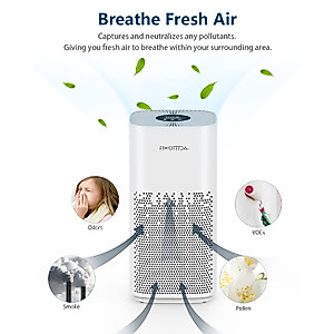 FIWOTTTDA Air Purifier Replacement Filter, 4-in-1 True HEPA for Air Purify Breathe Nature 1