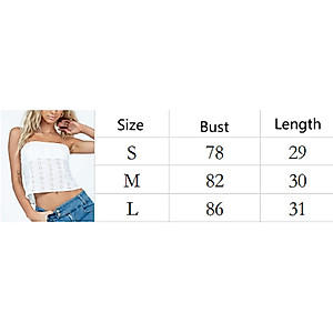 Women Summer Sexy Camisole Lace Trim V Neck Sleeveless Cami Crop Top Slim Tank Top Vintage Vest Streetwear (B-White,S)