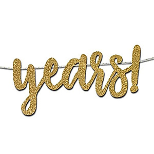 Cheers to 40 Years Banner - Premium Glitter Cardstock Paper - Larger Text for Better Visibility - Perfect Decoration for 40th Birthday Party Celebration