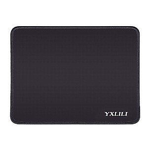 YXLILI Mouse Pad 10.6x8.3x0.12 Inch Gaming Mouse Pads Mouse Mat for Wireless Computer Mouse with Stitched Edges, Non-Slip Rubber Base, Water Resistant Mousepads for Office Home Gaming-Black