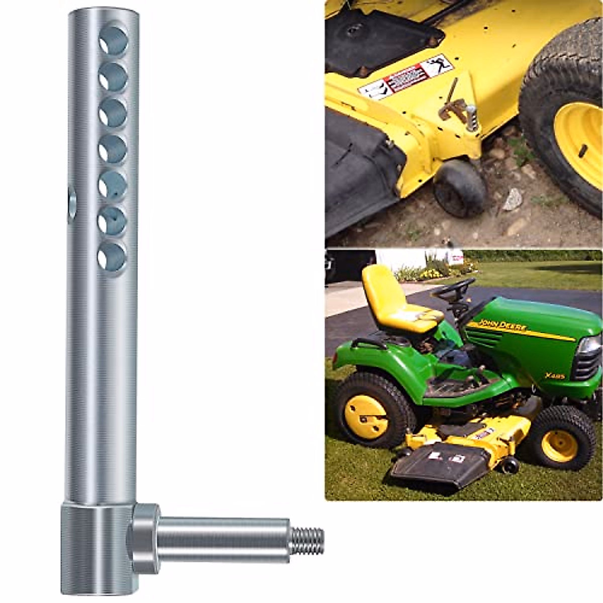 Hihitomorrow Mower Deck Gauge Wheel Arm Shaft Left Rear & Right Front Parts AM131288 for John Deere Mower Lawn & Garden Tractors GX345 GX355 4010 4210 GT225 GT235 X465 X575