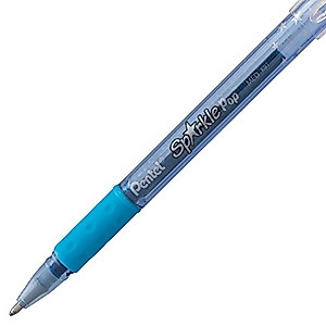 Pentel Sparkle Pop Metallic Gel Pen, (1.0mm) Bold Line, Blue/green Ink - K91-DC