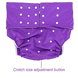 Pocket Nappy, Adult Pocket Diaper, Adjustable Adult Nappy, Reusable Adult Nappy, Diaper, Washable Adult Pocket Nappy Breathable Leakfree[]