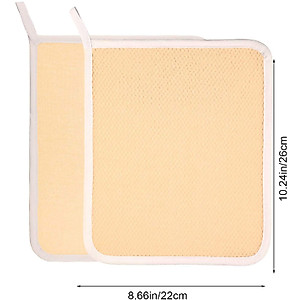 PHOGARY 6 Pack Exfoliating Wash Cloths for Body Scrub and Face Clean, Dual-Sided Exfoliating Wash Towels Bath Washcloths for Men Women Skin Massage Spa - Rough Exfoliating Side and Soft Terry Side