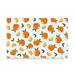 Simply Day Disposable Placemats for Kids, Oranges (SP-001)