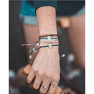 Pura Vida Sunset Bracelet - Iron-Coated Copper Charm, Adjustable Band - 100% Waterproof