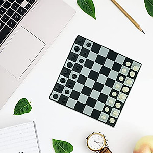 KOKOSUN Travel Magnetic Mini Chess Set-6.5'', Folding Chess Board Game, Educational Toys/Gift for Adults and Kids (Mini Set -Black Pieces)