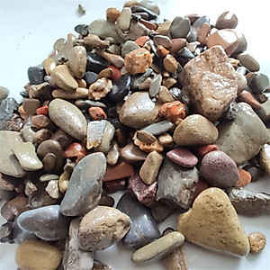 FEWZPDTTCJ 1000g Natural Stream Sand Aquarium Substrate Landscaping Decoration Small Stones Aquatic Pet Supplies Reiki Crystals